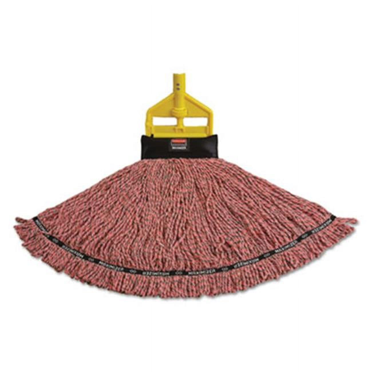Rubbermaid Commercial Maximizer Blended Mop Heads, Large - Red ...