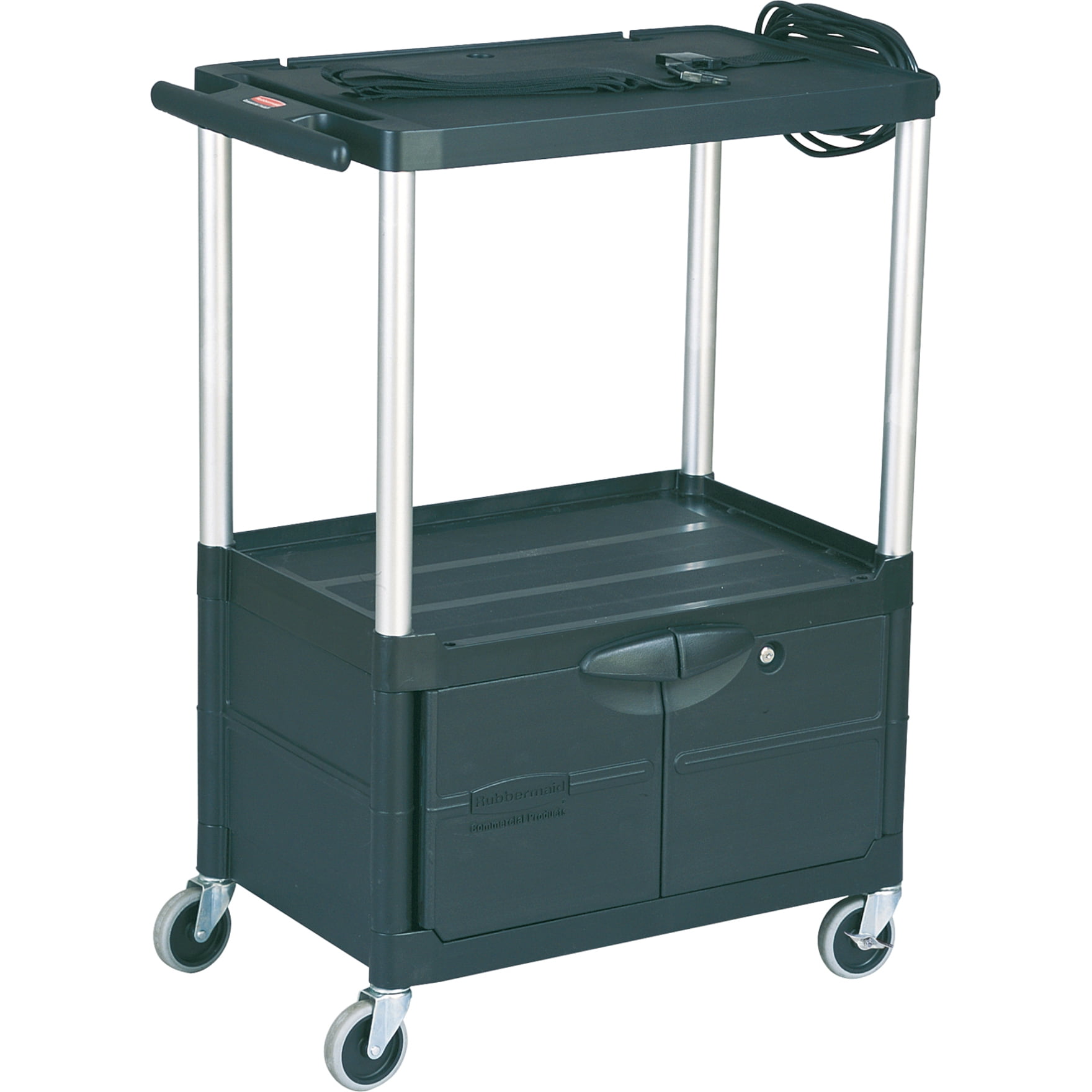 MediaMaster 9T32 Audio-Visual Cart with Cabinet - Walmart.com