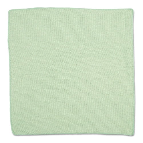 Rubbermaid Commercial Microfiber Cleaning Cloths, 16 x 16, Green, 24 ...