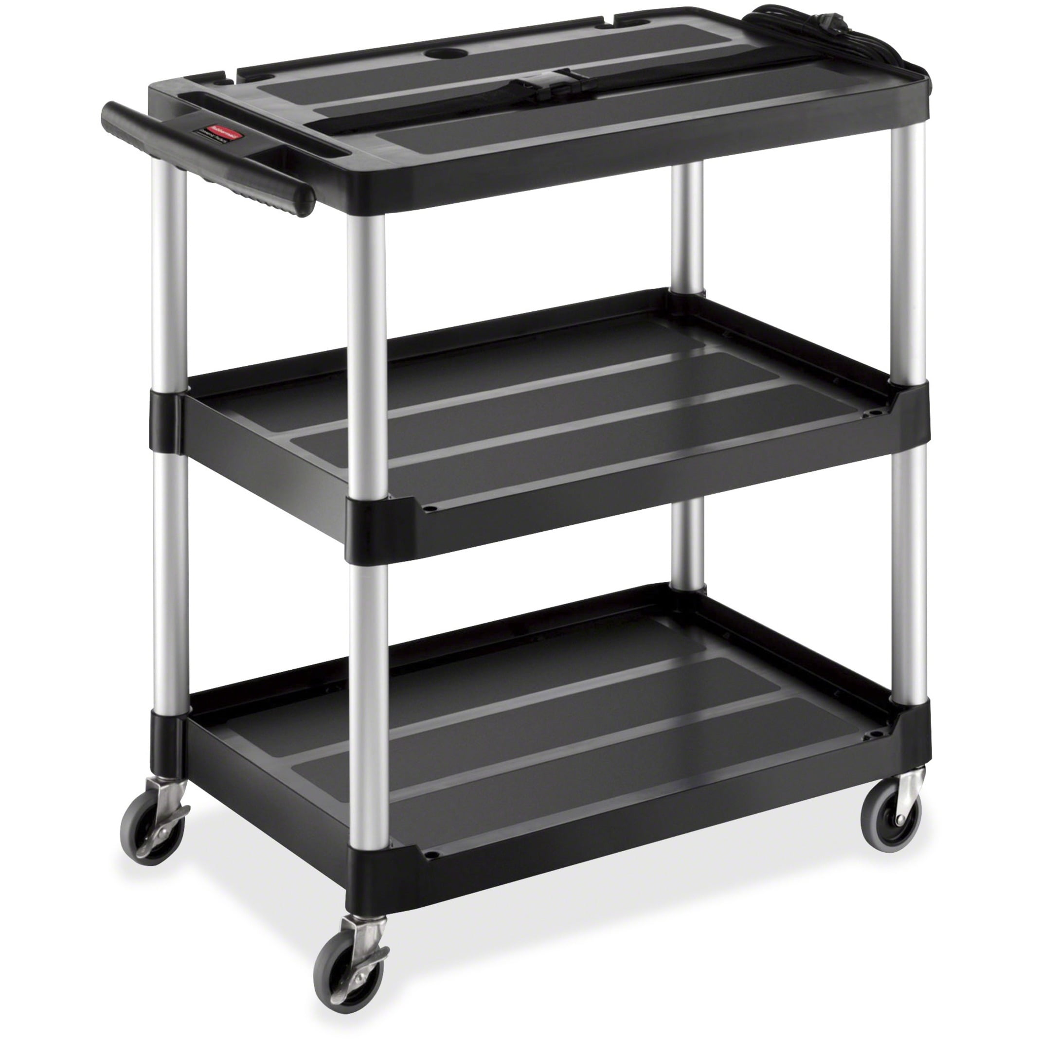 Rubbermaid Commercial Open 3-shelf Audio-Visual Cart - Walmart.com