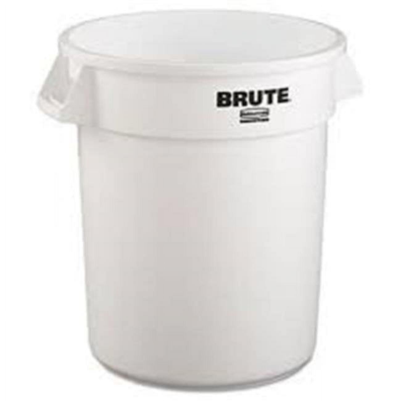 Rubbermaid Commercial Products 2620WHI Round Brute Plastic Container ...