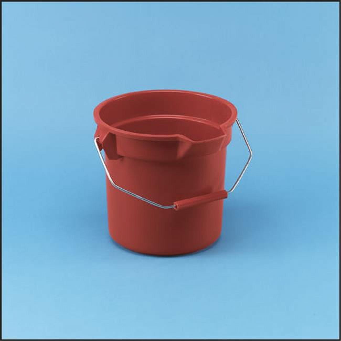 Rubbermaid Commercial Products Brute Round Bucket - Red - 10-Quart ...
