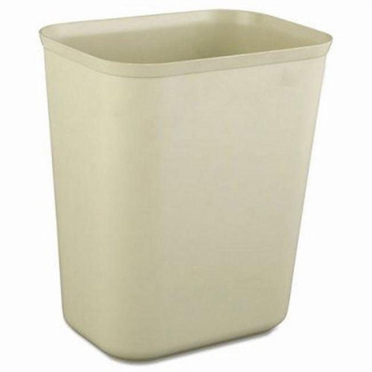 Rubbermaid Commercial Products Fire-Resistant Wastebasket - Beige ...