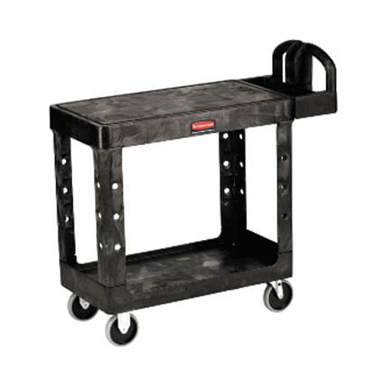Rubbermaid Commercial Products Heavy-Duty Flat Shelf Utility Cart ...