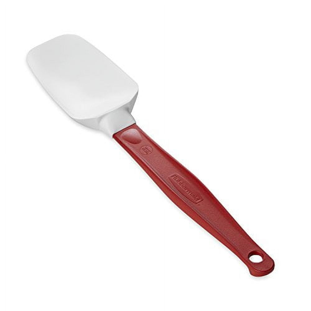 Rubbermaid Commercial Products High Heat Spoon Scraper, 9.5- Inch, Red ...