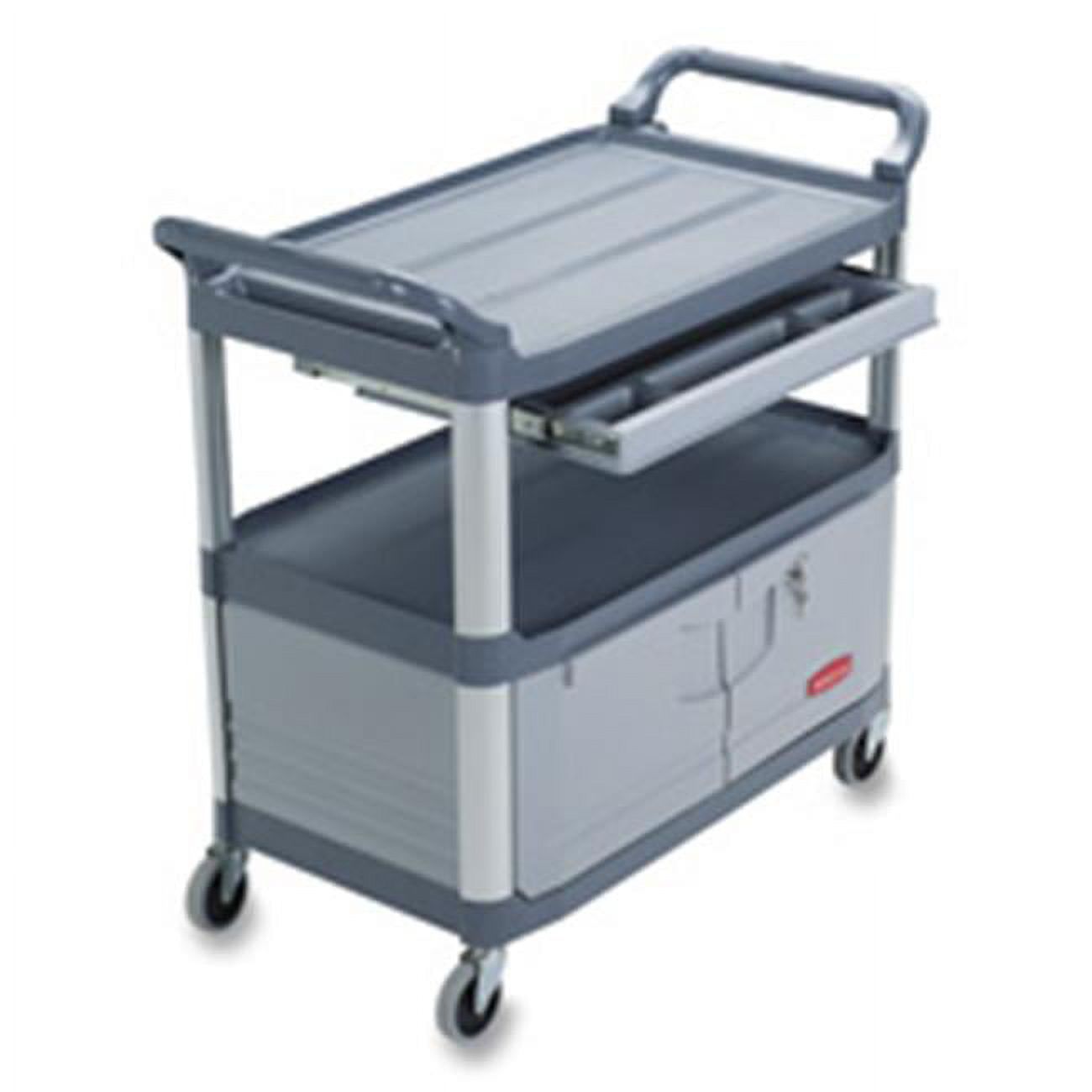 Rubbermaid Commercial Products Instrument Cart- w- Full Size Drawer- 40 ...