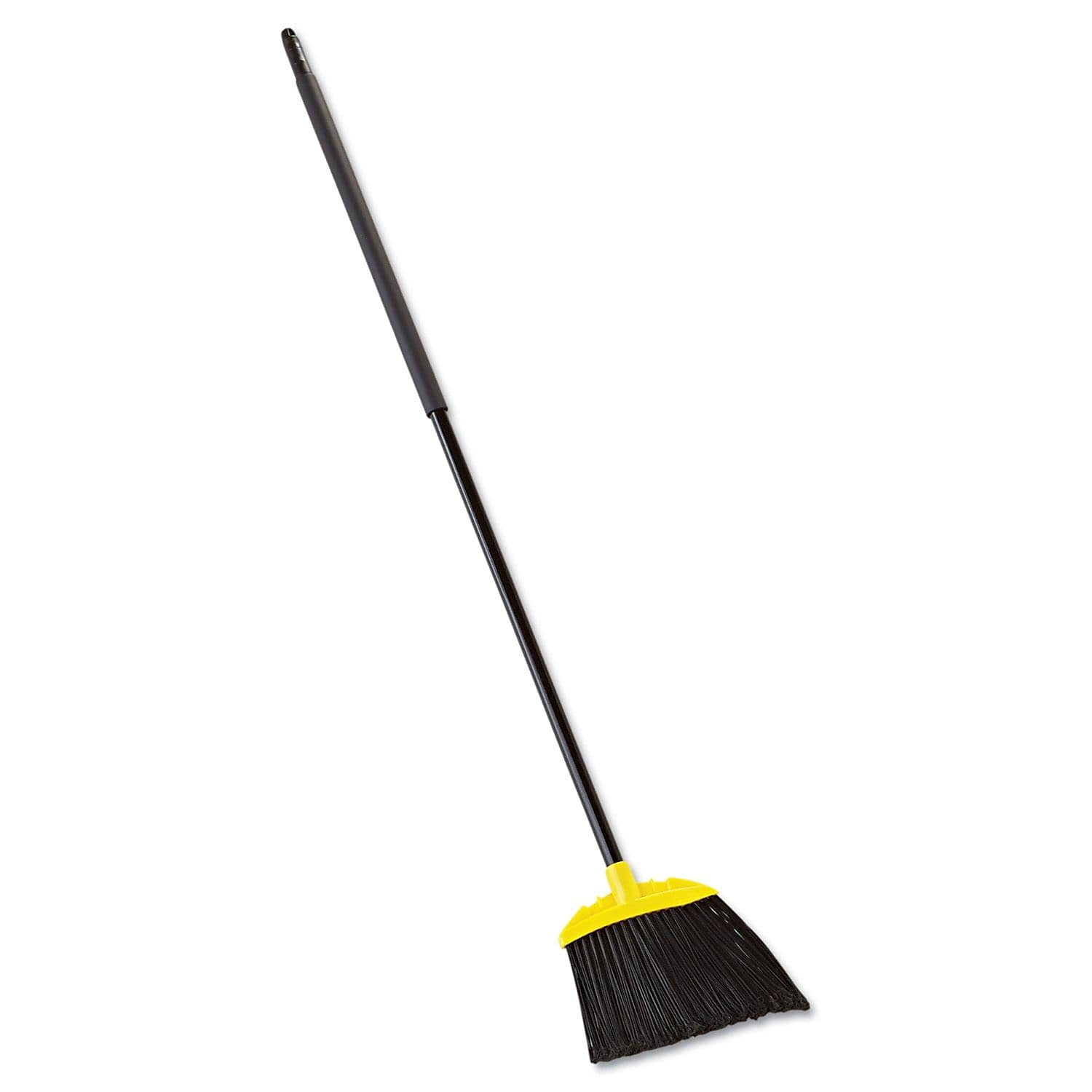 Jumbo Smooth Sweep Angled Broom, 46" Handle, Black/Yellow, 6/Carton ...