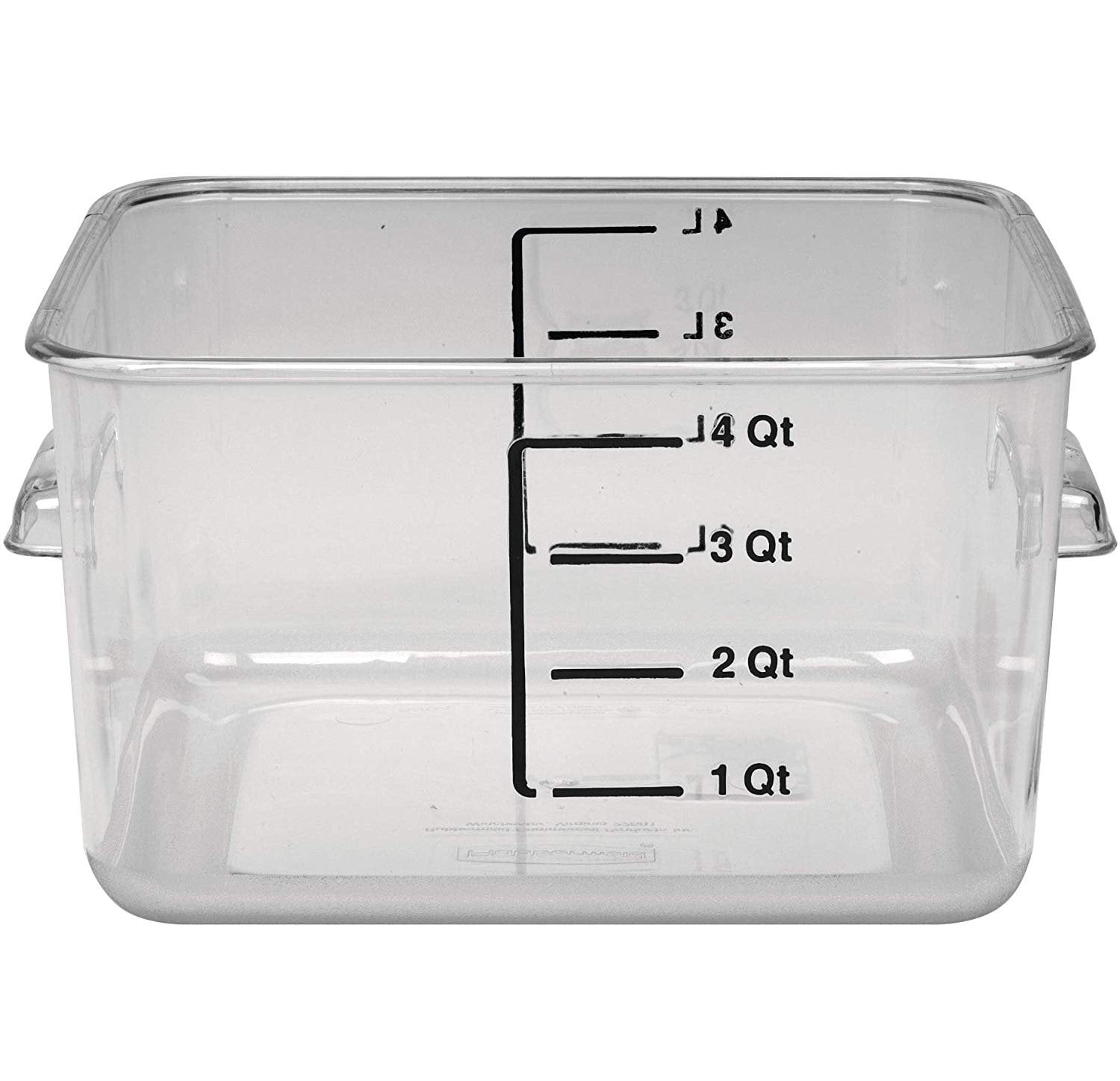 Rubbermaid Commercial Products Plastic Space Saving Square Food Storage ...