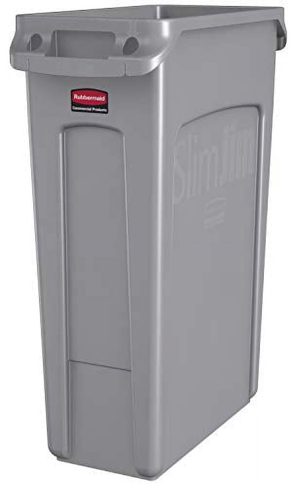 Rubbermaid Commercial Products Slim Jim Plastic Rectangular Trash ...