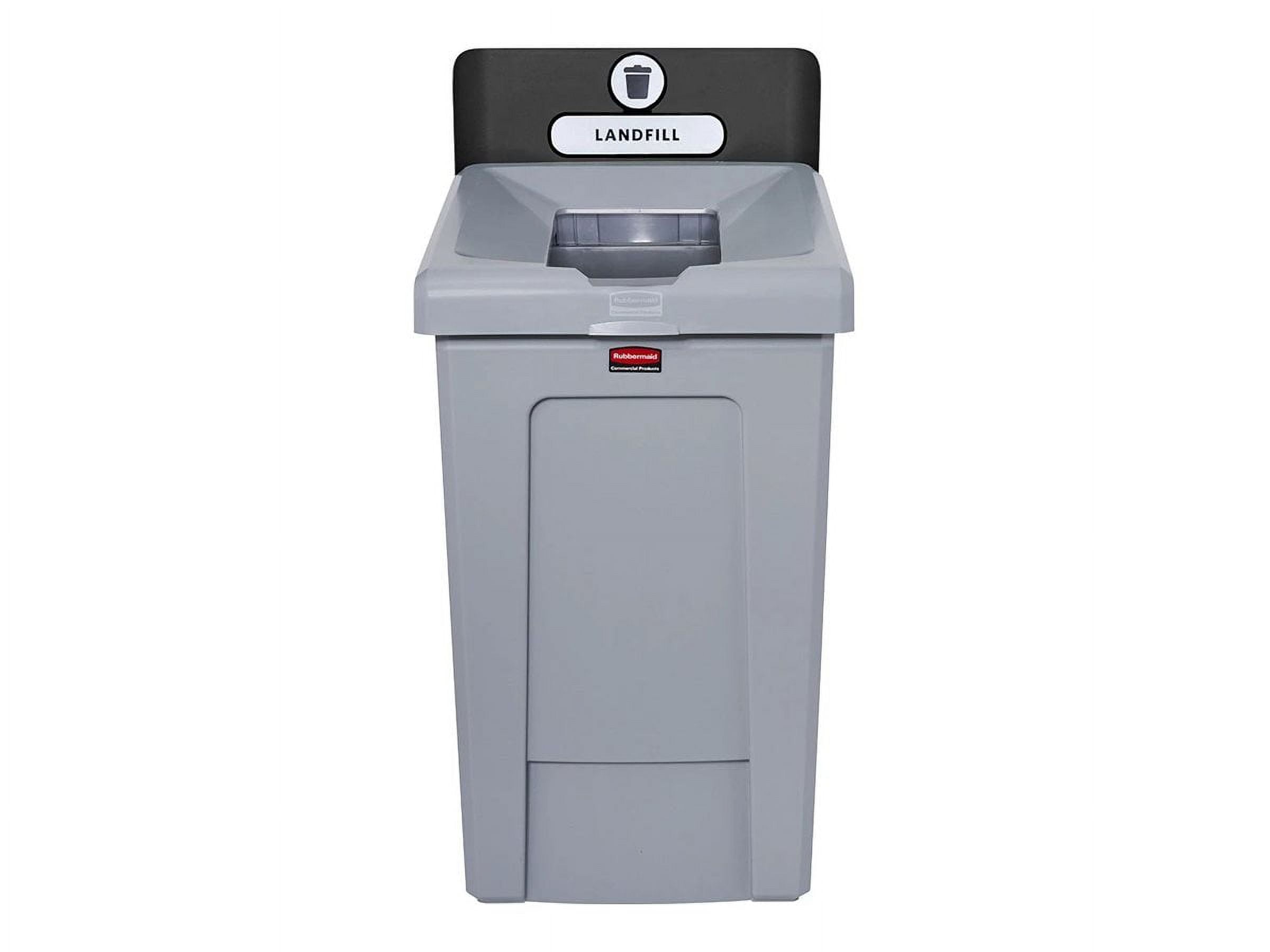Rubbermaid Commercial Products Slim Jim Recycling Station - Trash can ...