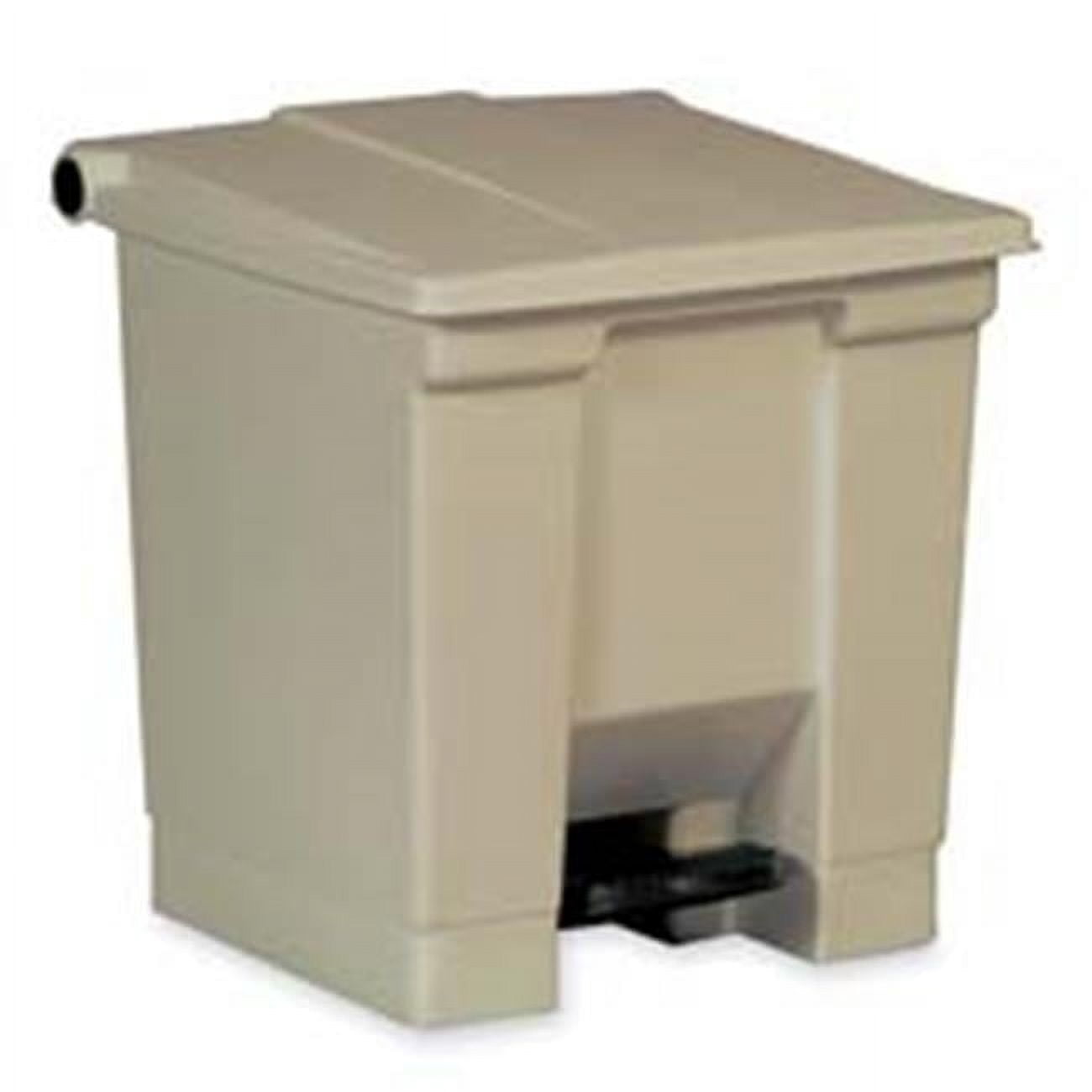 Rubbermaid Commercial Products Step On Container - Beige - 8 Gallon ...