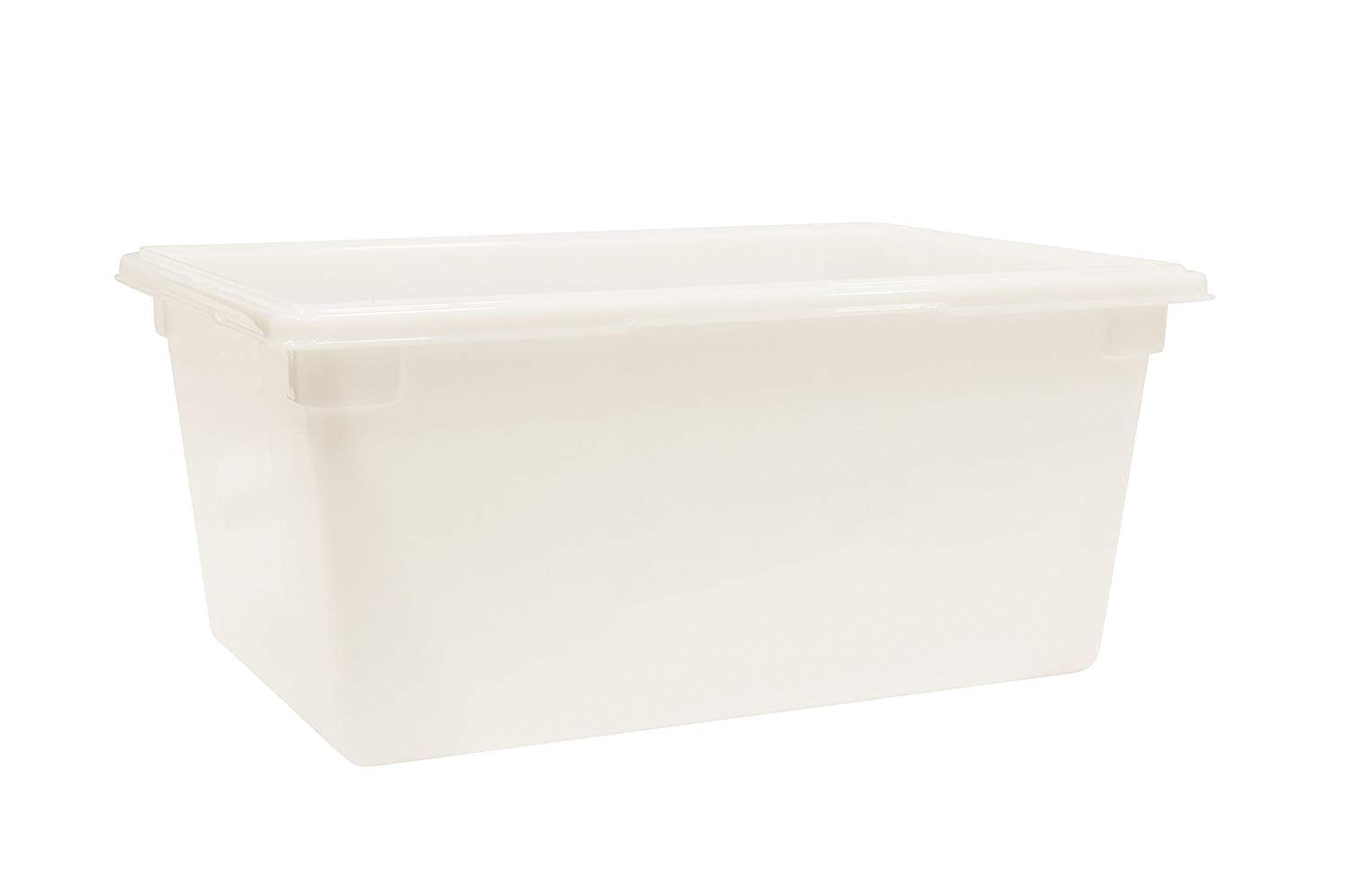 Rubbermaid Commercial Products Large White Plastic Box with Lids, 16.63 ...