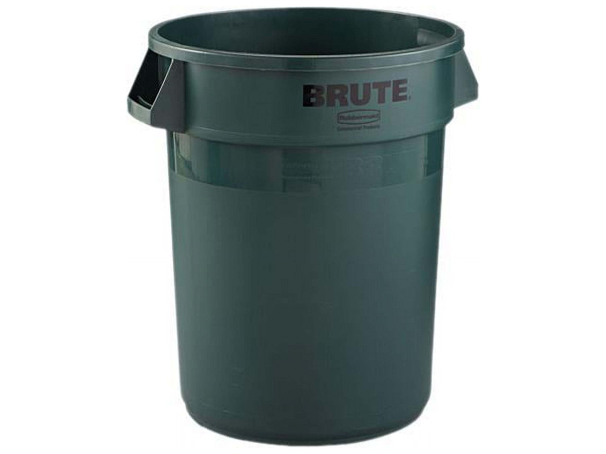 Rubbermaid Commercial RCP 2632 DGR Round Brute Container, Plastic, 32 ...