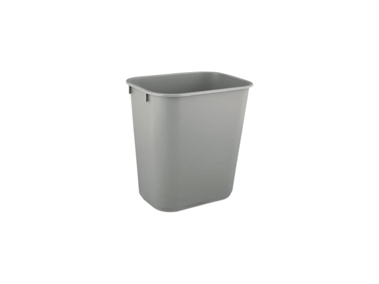 Rubbermaid Commercial RCP 2955 GRA Deskside Plastic Wastebasket ...
