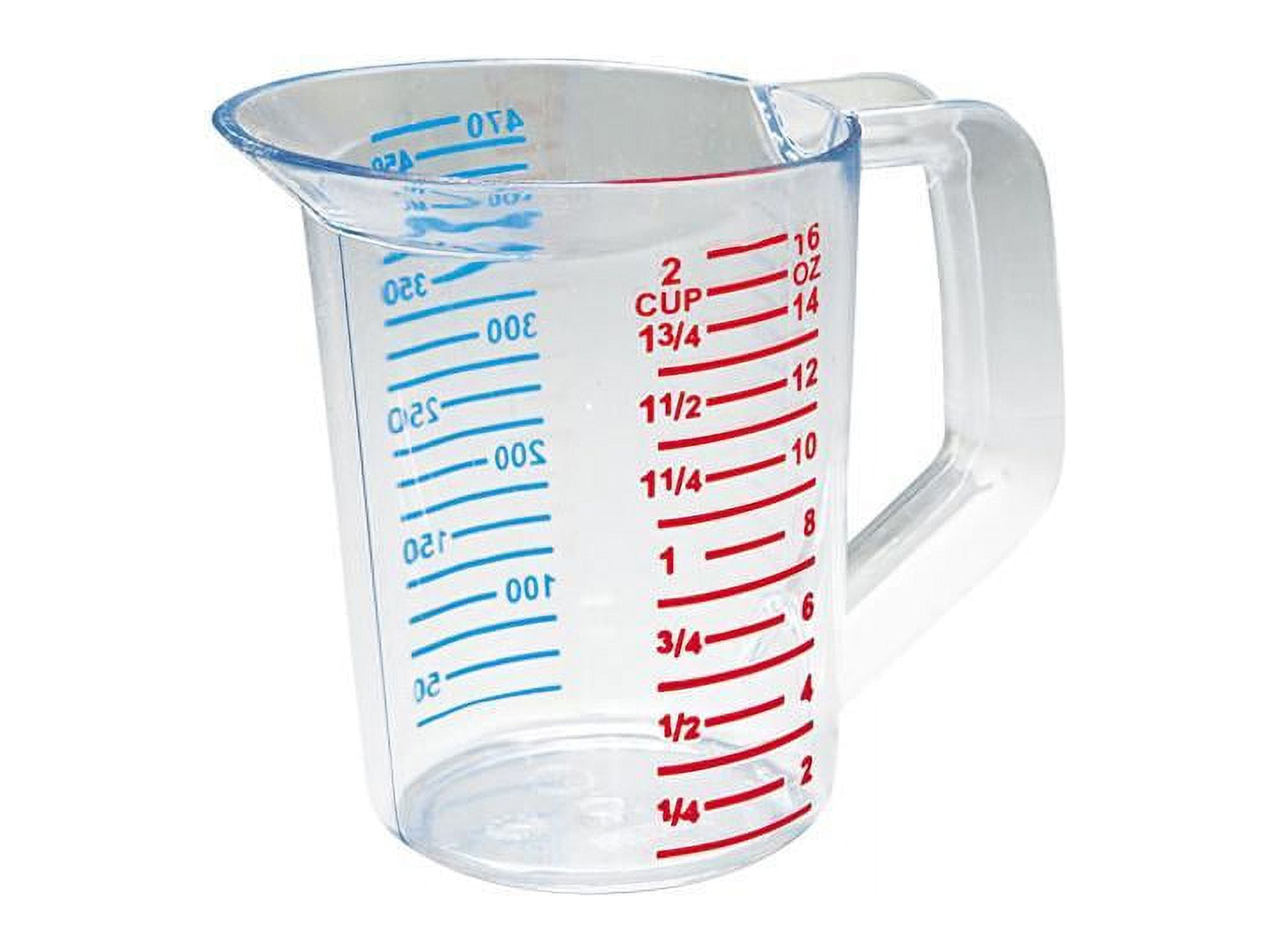 Rubbermaid Commercial RCP 3215 CLE Bouncer Measuring Cup 0.50 Qt. Clear ...