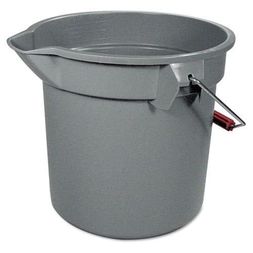 Rubbermaid Commercial, RCP261400GY, Brute 14-quart Round Bucket, 1 Each ...
