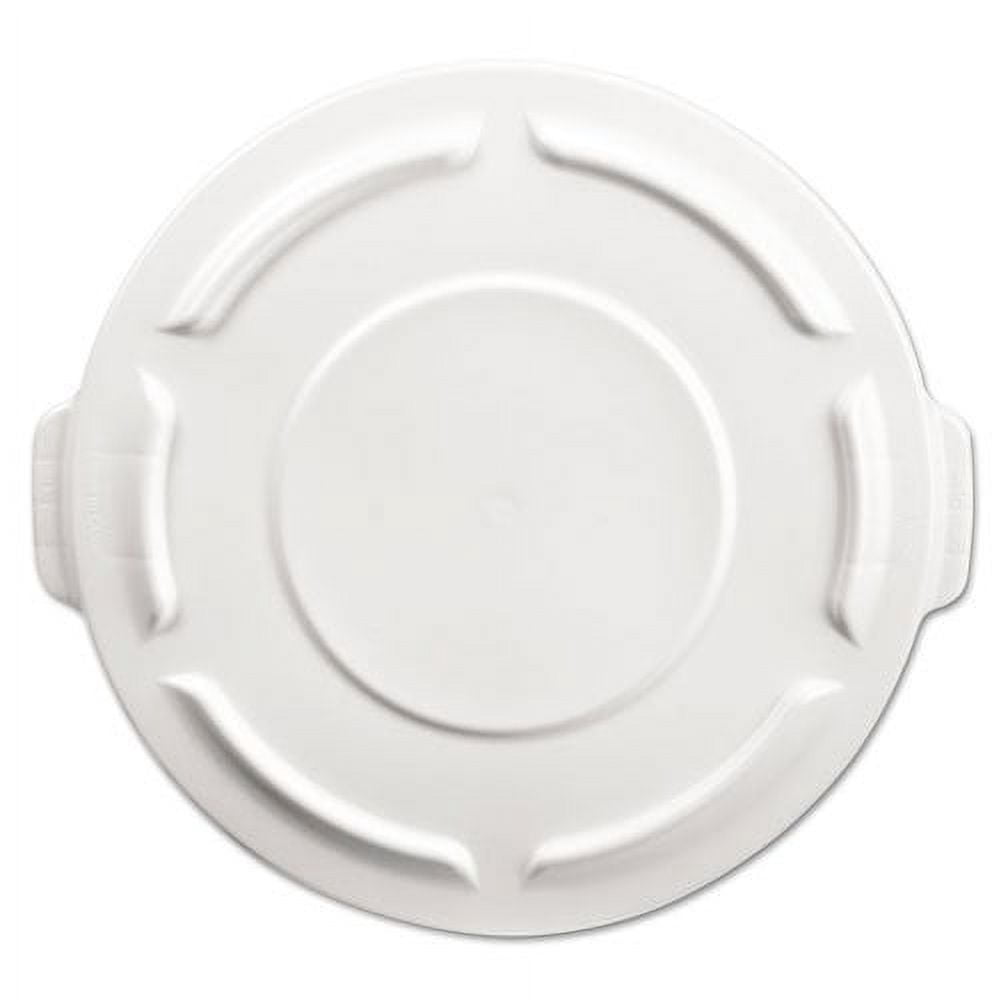 Rubbermaid Commercial Round Brute Flat Top Lid, 19 7/8 x 1 4/5, White ...
