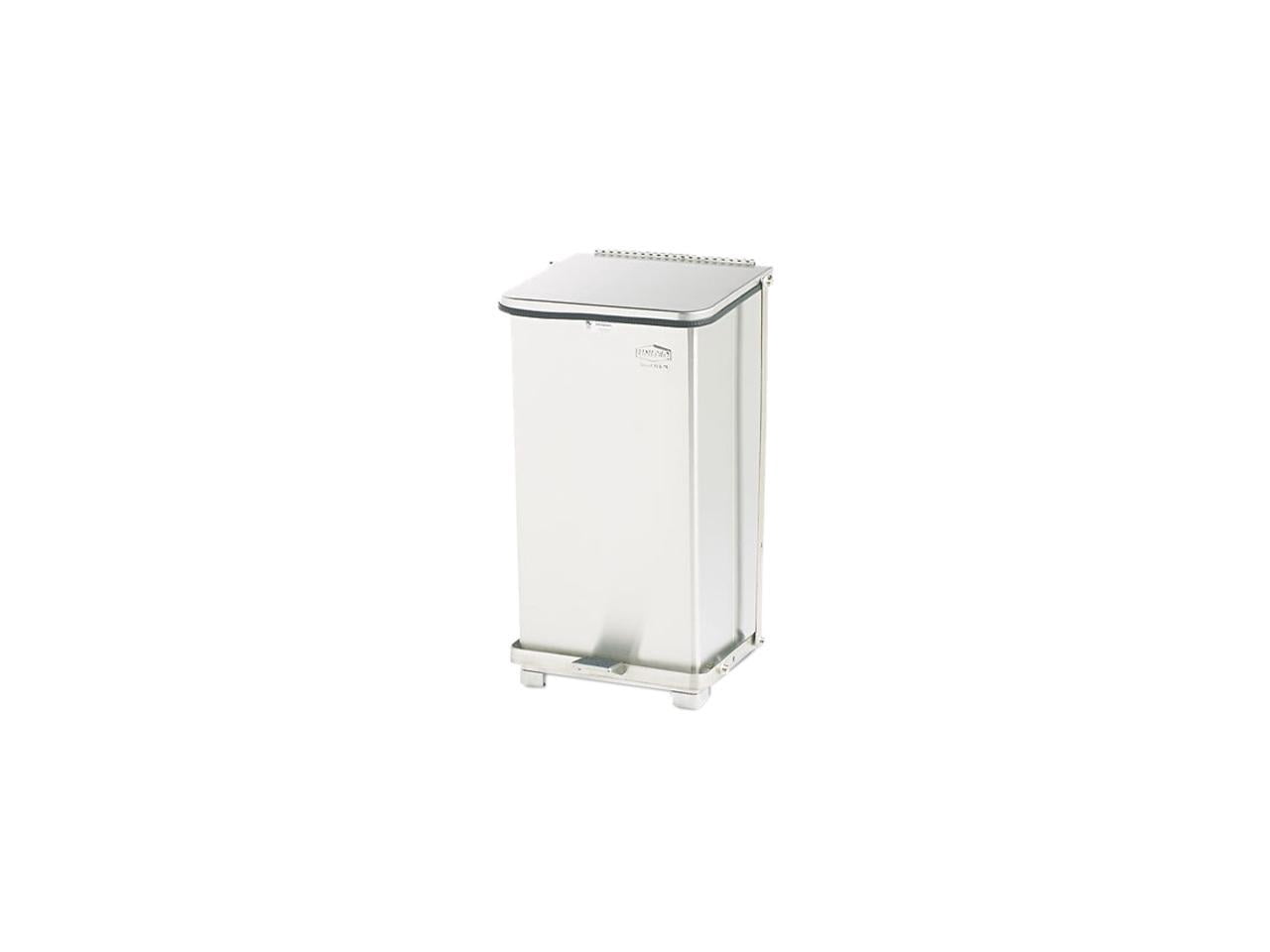 Rubbermaid Commercial ST12SSPL Defenders Biohazard Step Can, Square ...