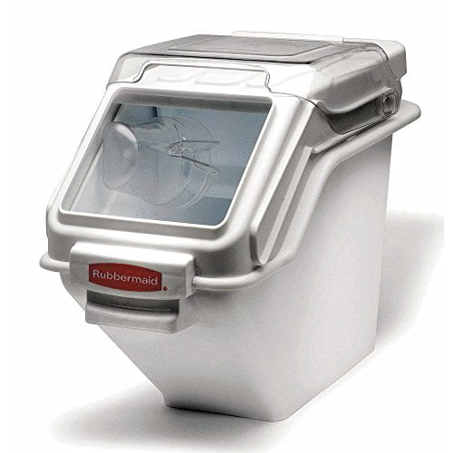 Rubbermaid Commercial Shelf Ingredient Bin with Scoop, 100-Cup Capacity ...