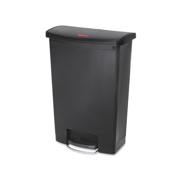 Rubbermaid Commercial Slim Jim Resin Step-On Container Front Step Style ...