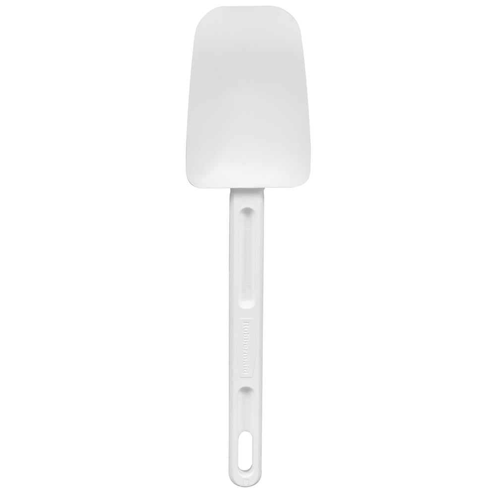 Rubbermaid Commercial Spoon-Shaped Spatula, 9 1/2 in, White - Kitchen ...