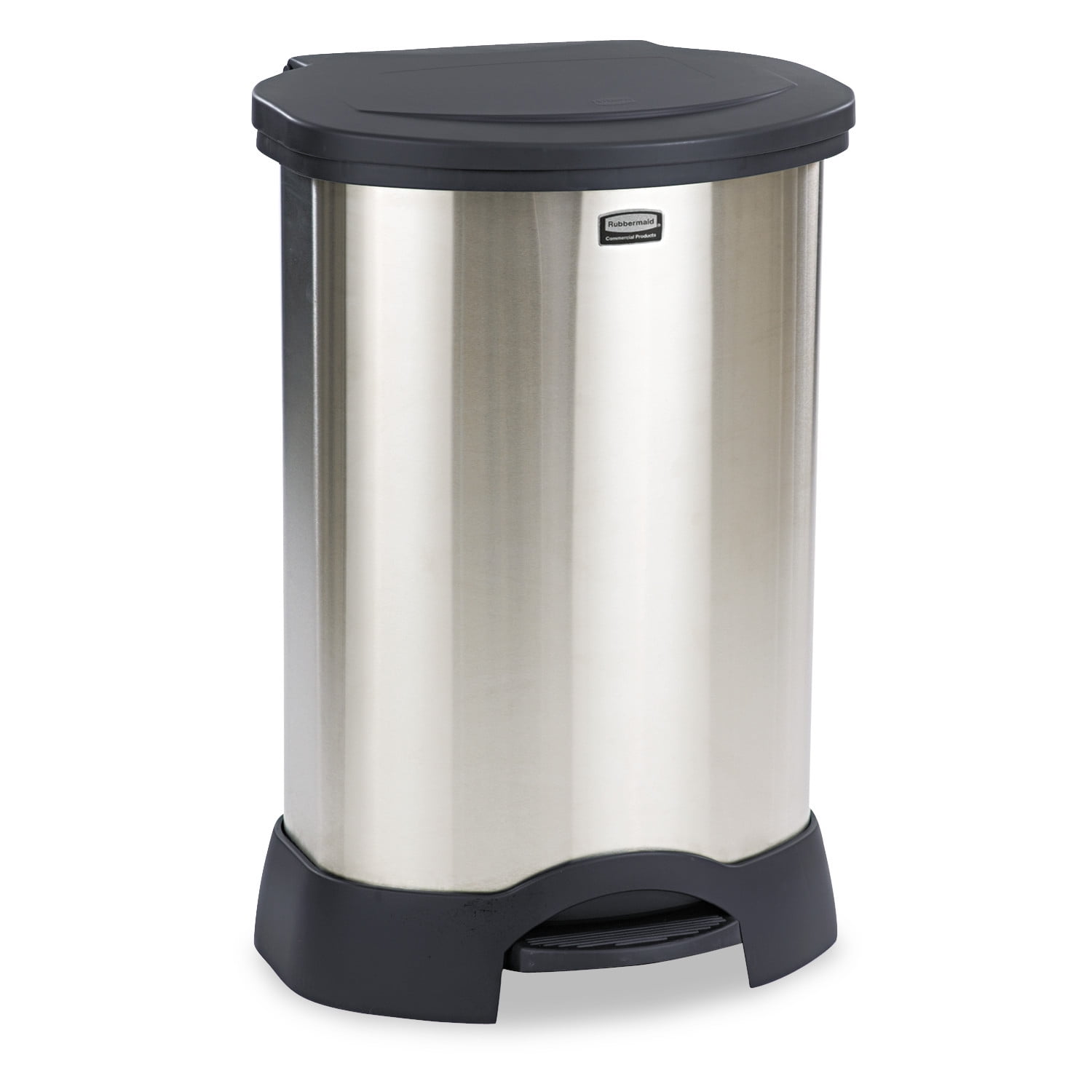 Rubbermaid Commercial Stainless Steel Step-On Container - Walmart.com