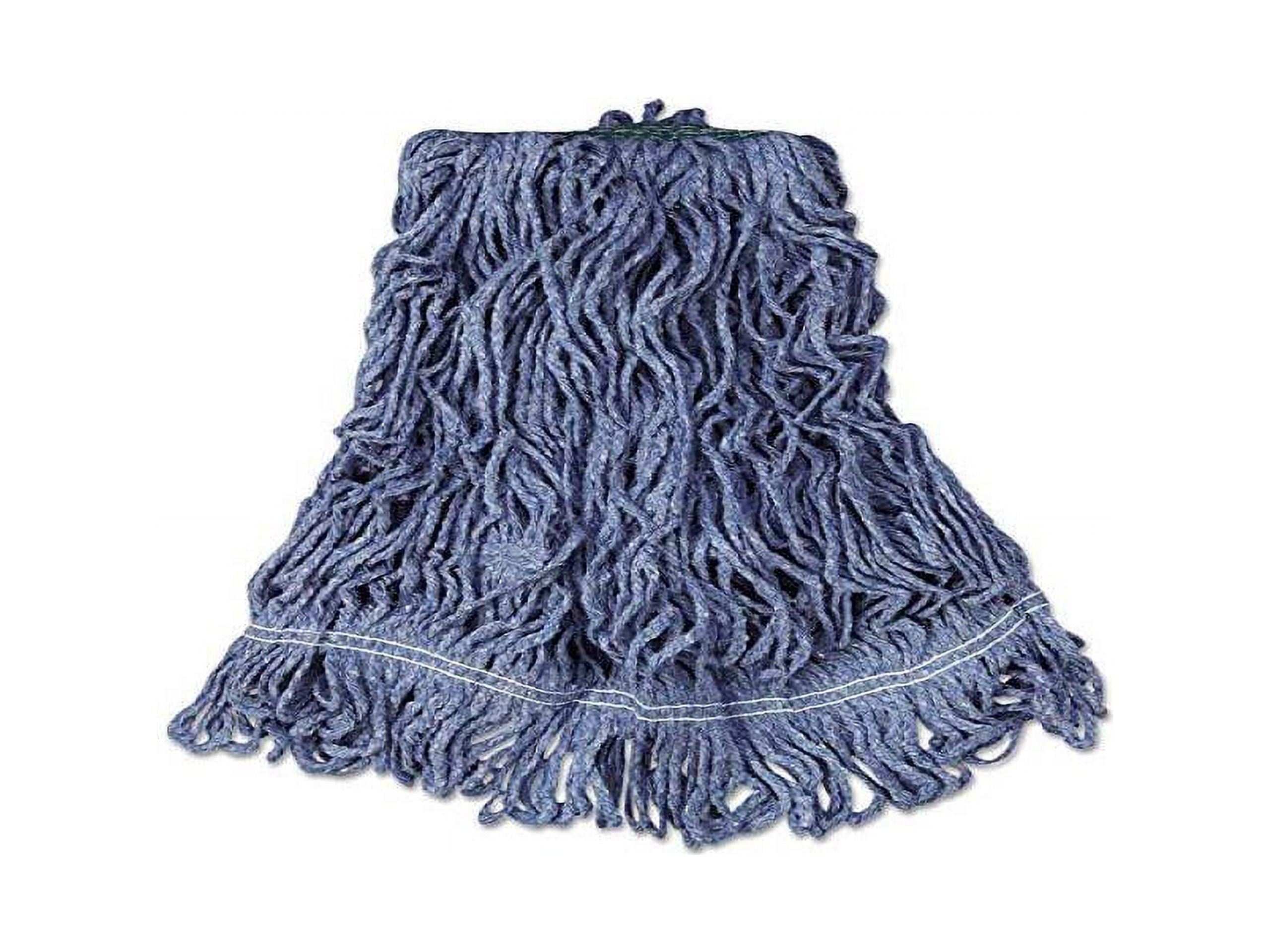 Rubbermaid Super Stitch Blend Mop Head, Medium, Cotton/Synthetic, Blue ...