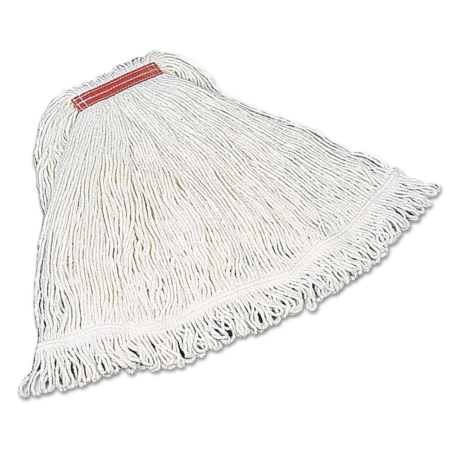 Super Stitch Rayon Mop Heads, Cotton/Synthetic, White, Large D413 ...