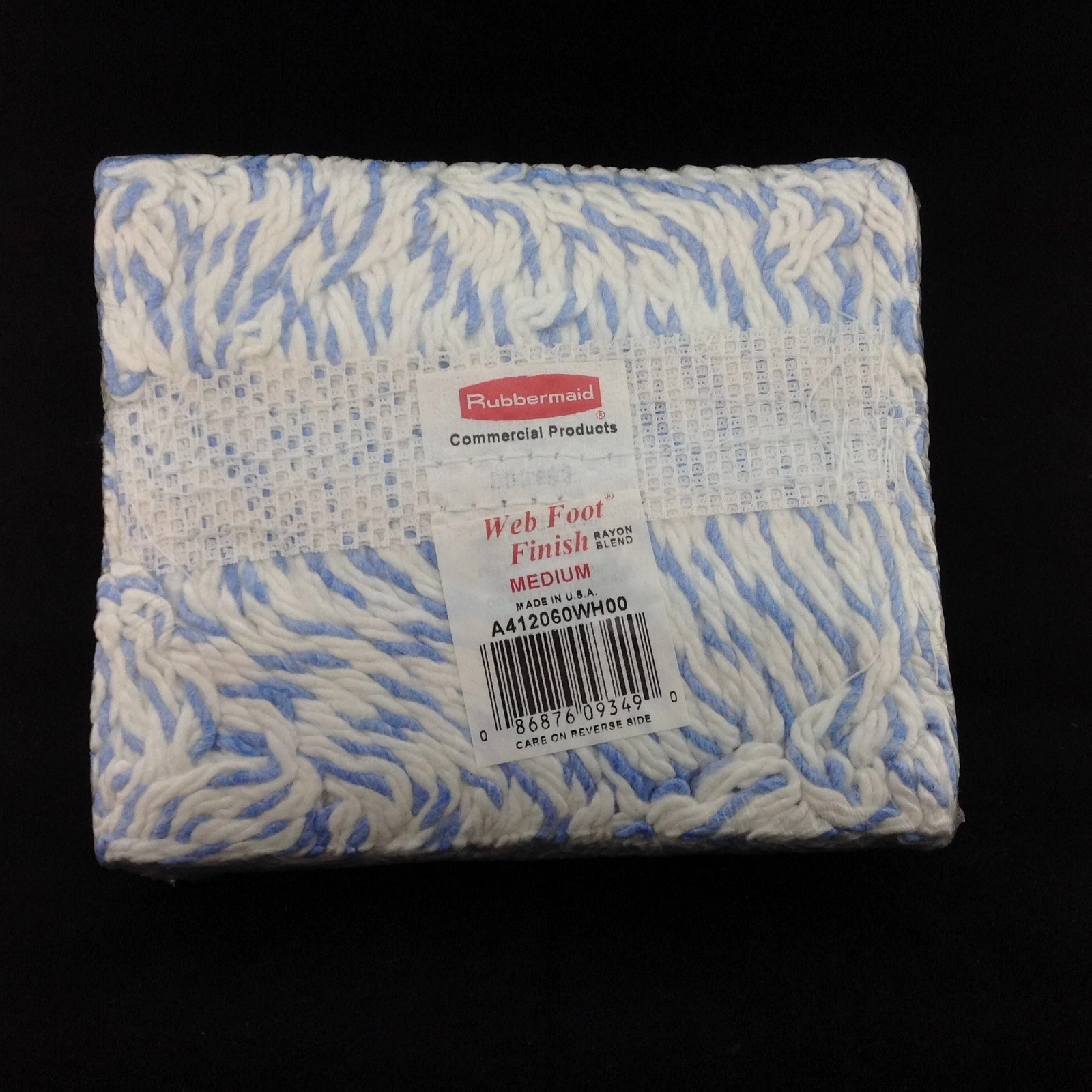 Rubbermaid Commercial Web Foot Finish Mop A412060Wh00 - Walmart.com