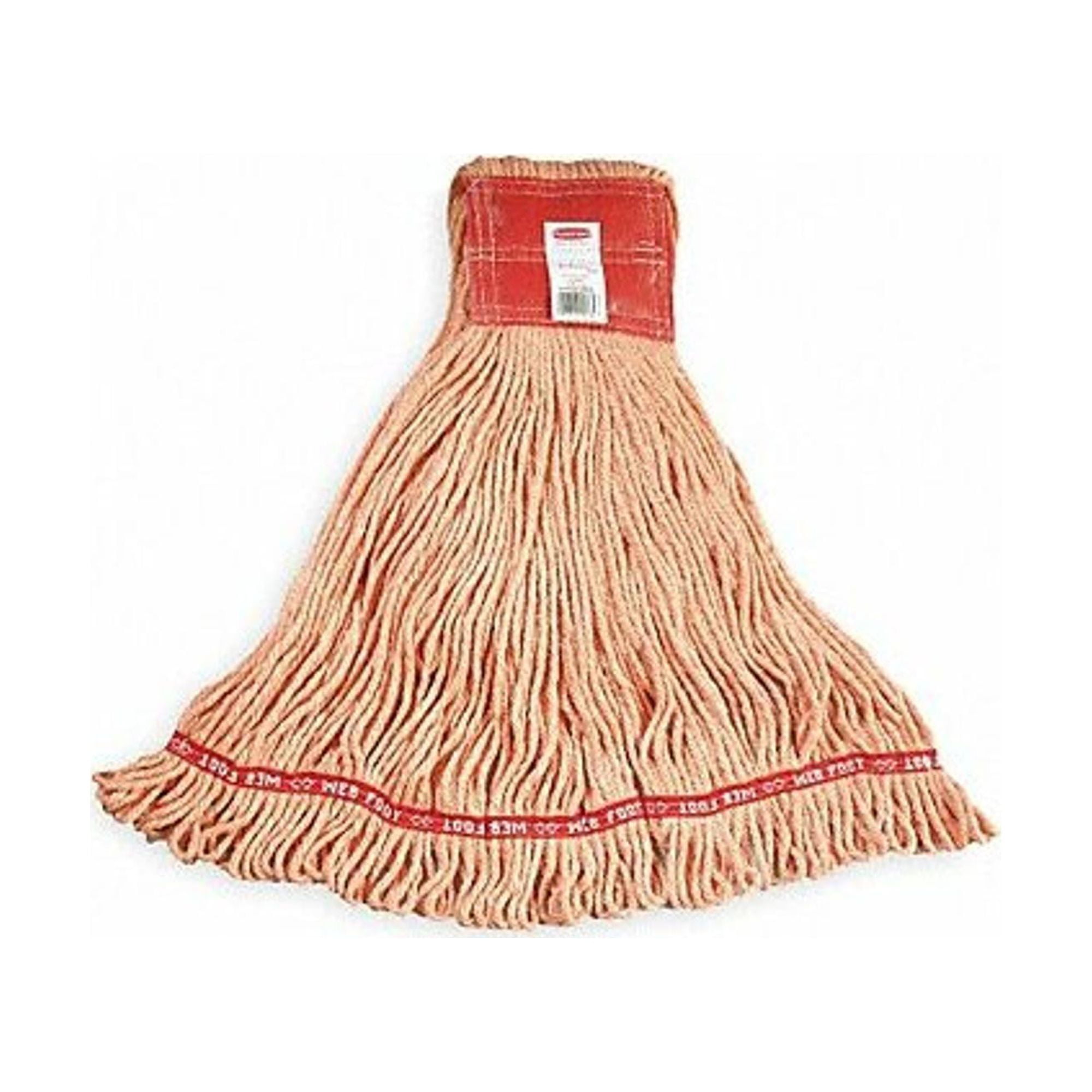 Rubbermaid Commercial Wet Mop,Orange,Cotton/Synthetic FGA25206OR00 ...