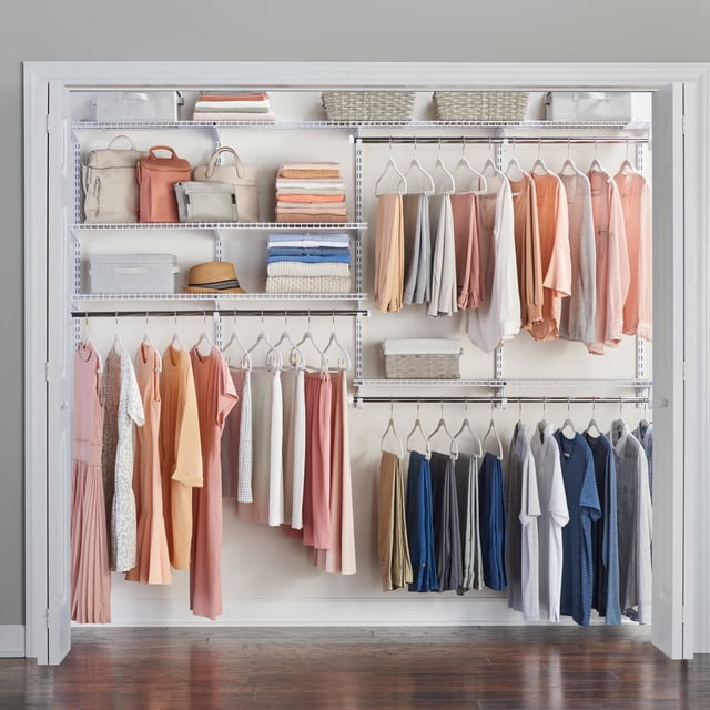 Rubbermaid Configurations 4 8 Foot Closet Kit White Walmart