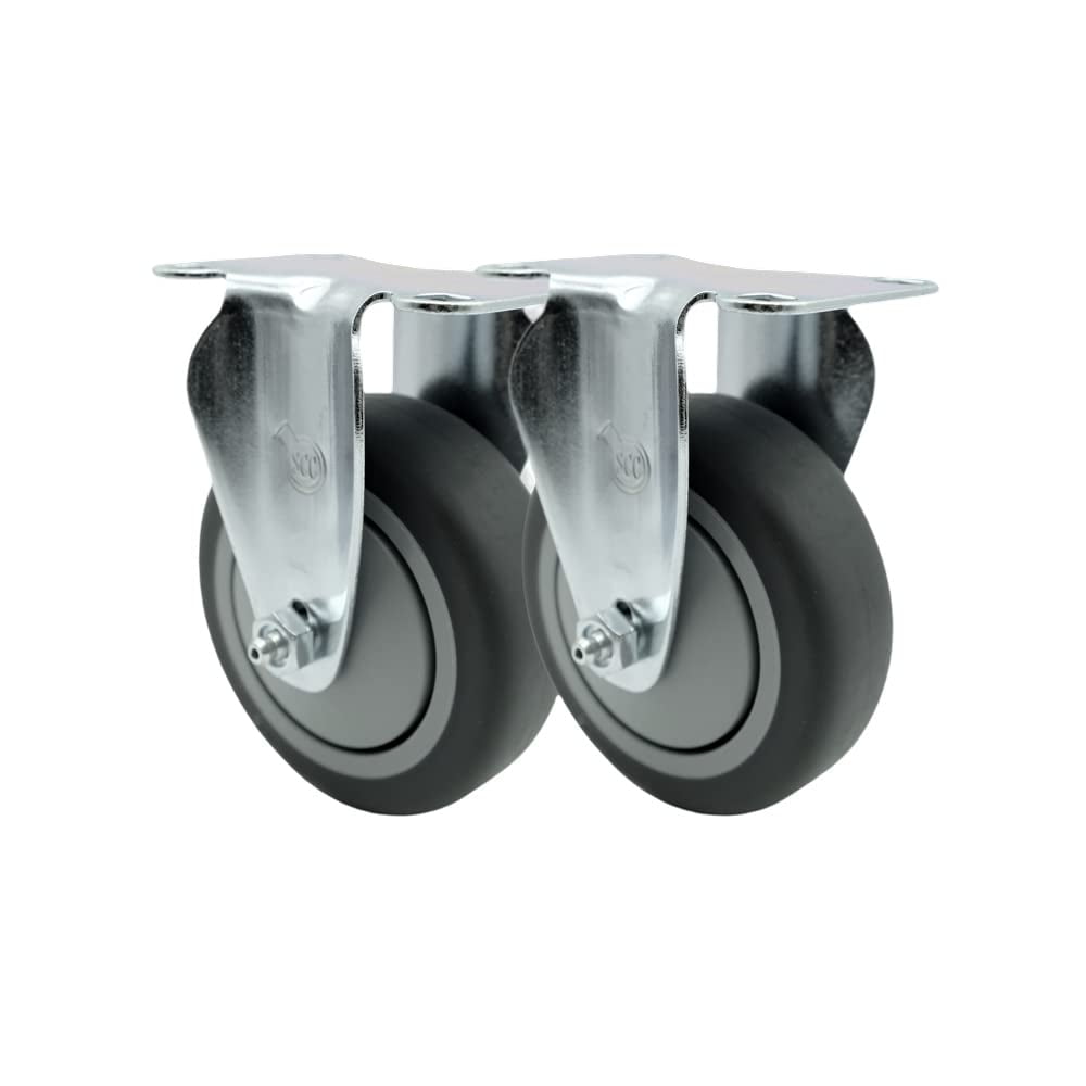 Rubbermaid Cube Truck Replacement Caster Set, 2 Pack Heavy Duty Wheels ...