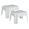 Rubbermaid Durable Plastic Sturdy 1-Step Stool, White - Walmart.com
