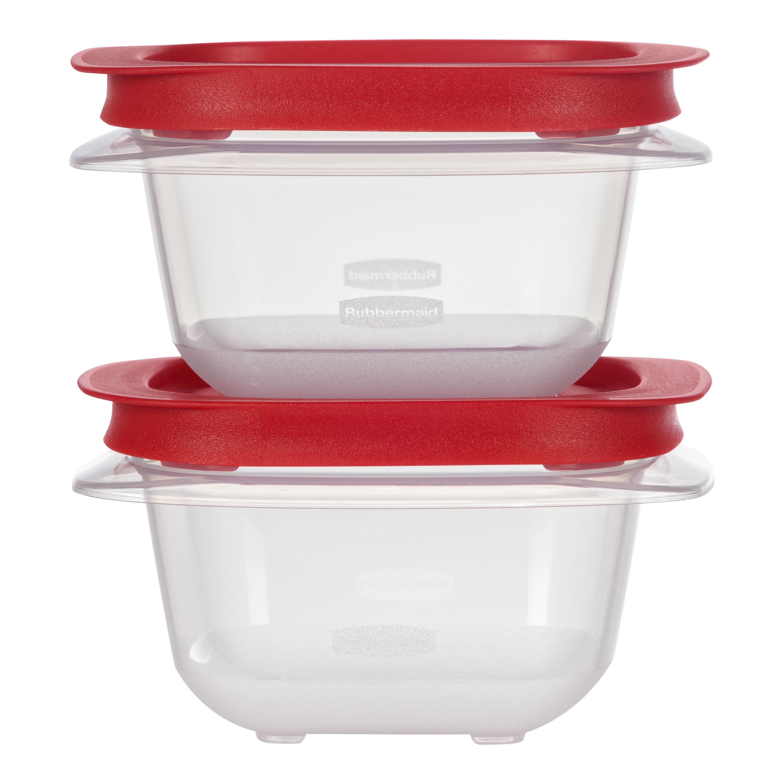 Rubbermaid 1.83-Cup EasyStore Square Containers, 2 Pack, Food Storage ...