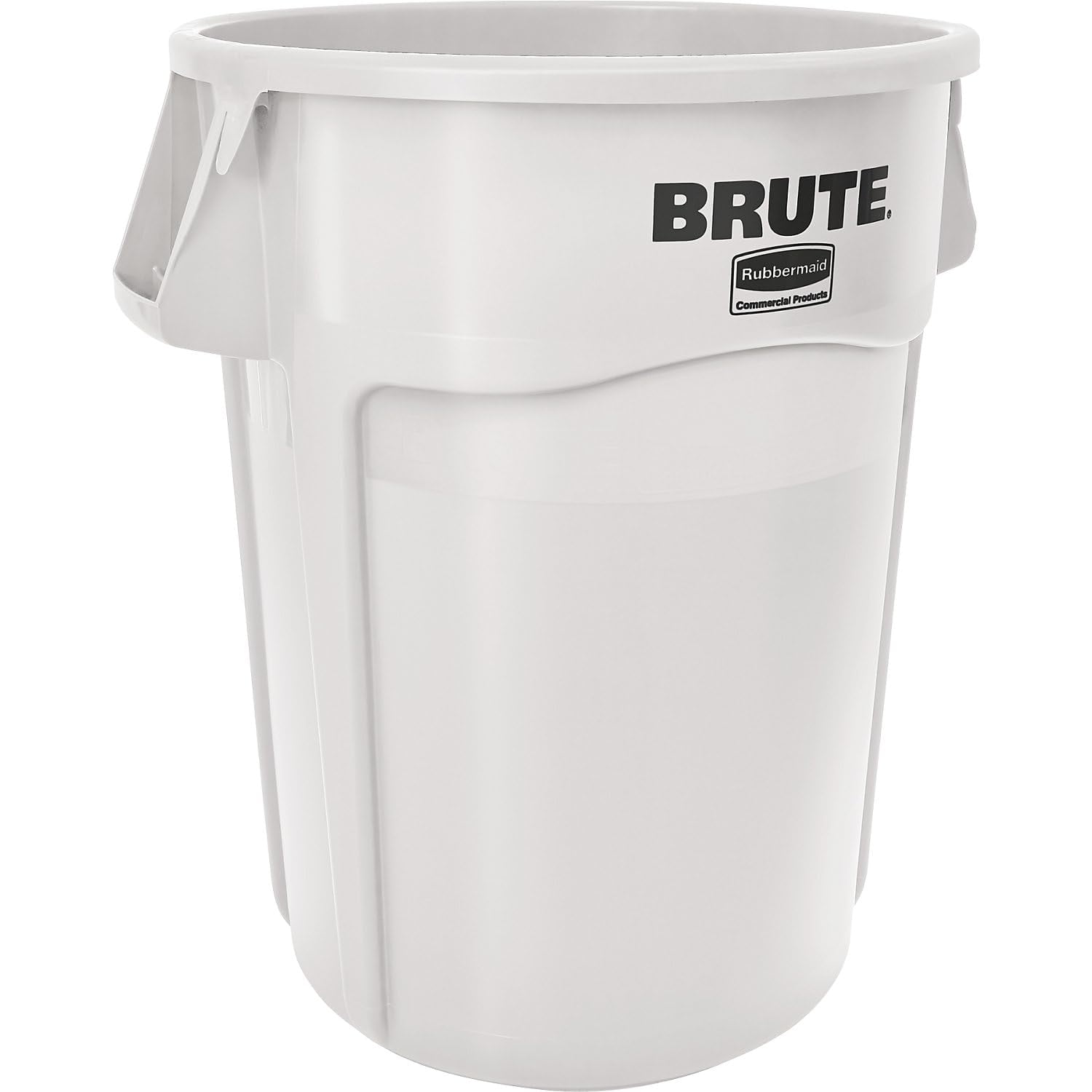 Rubbermaid FG264300 White 44 Gallon Brute LLDPE Heavy-Duty Round ...