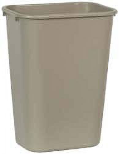 Rubbermaid FG295700BEIG 41 Qt Rectangle Beige Trash Can Polyethylene ...