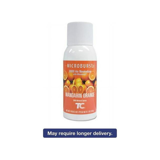 Microburst 3000 Refill Mandarin Orange 2 oz Aerosol Spray 12/Carton ...