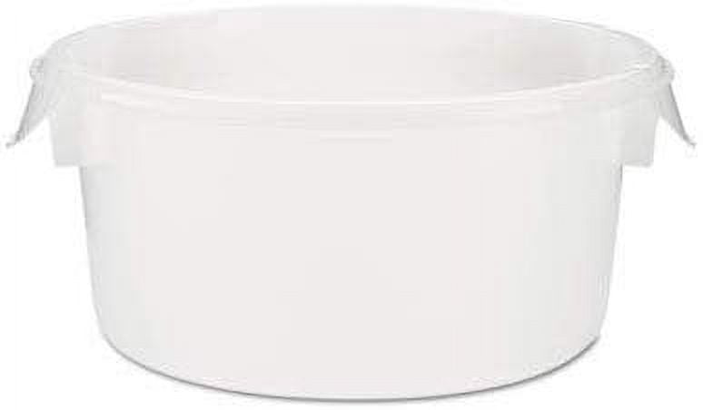 Rubbermaid FG572000 Round White 2 Quart Storage Container - Walmart ...