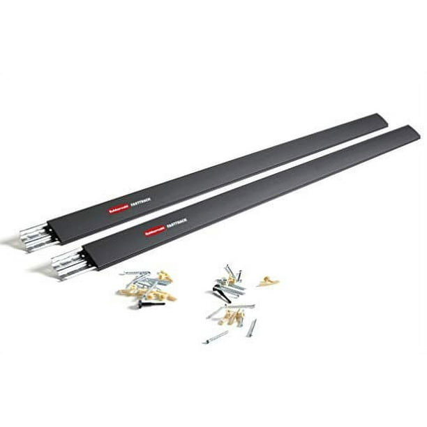 Rubbermaid FastTrack Garage Storage Wall Mounted Rail Kit, 2 Pack ...