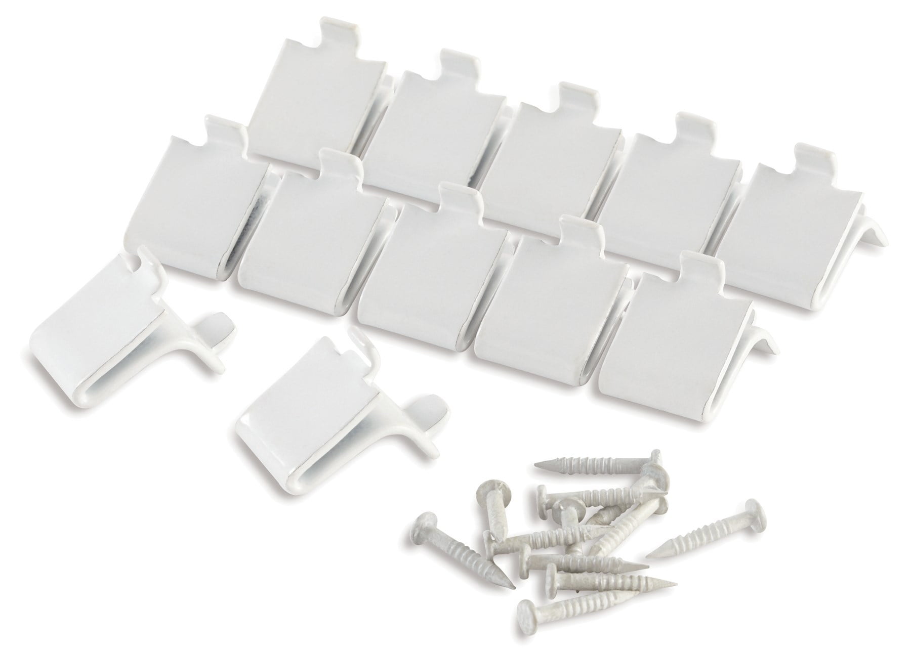 Rubbermaid Fg4c2502wht White Steel Shelf Supports Clips 12 Count ...