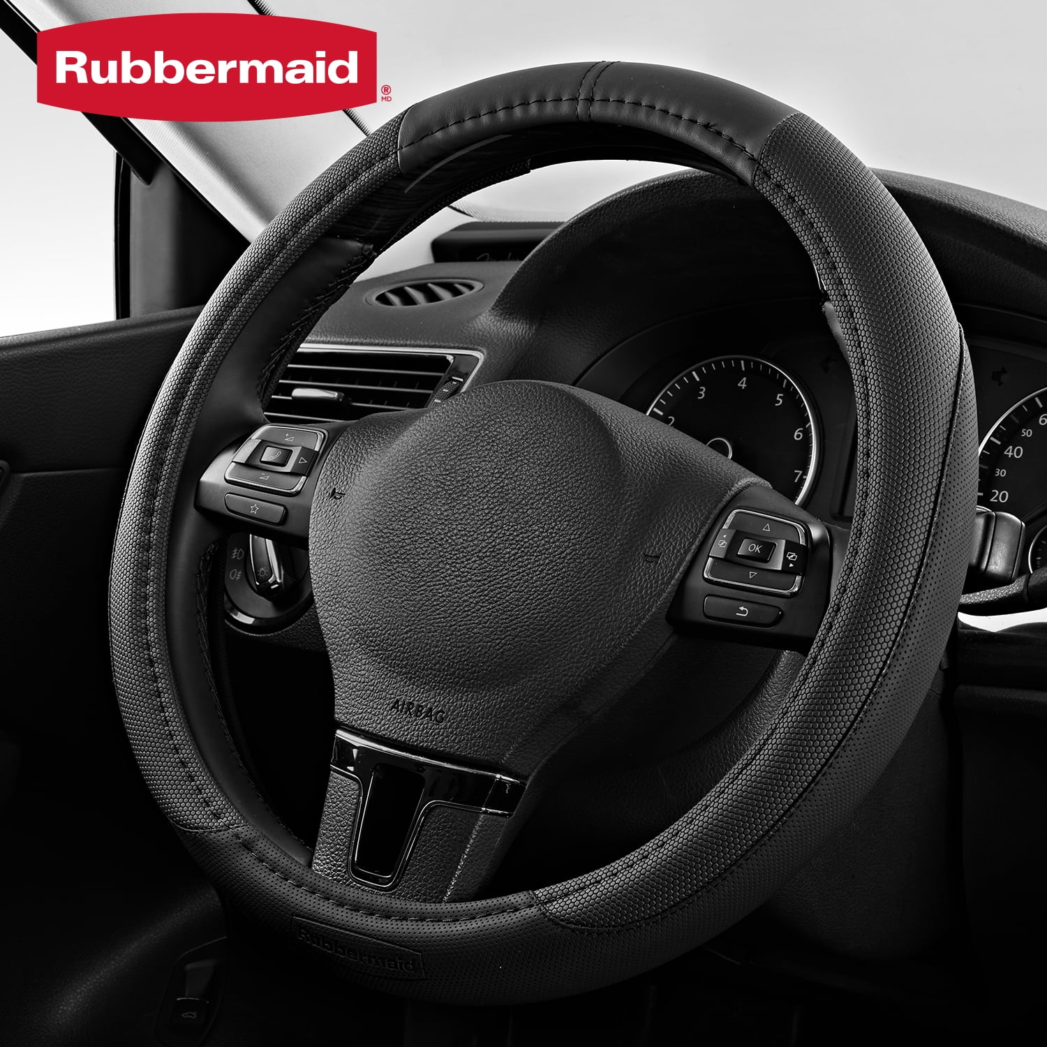 Rubbermaid Canvas Steering Wheel Cover – Premium Comfort, Non-Slip Grip ...