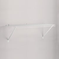 Rubbermaid Linen Closet Shelf with Hardware 2' PREPACK, Each - Walmart.com