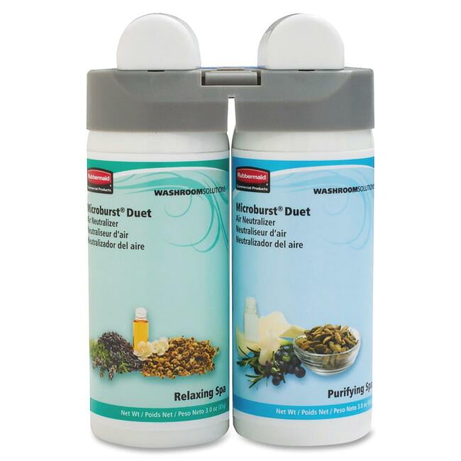 Rubbermaid Microburst Duet Aerosol Spa Fragrances - Aerosol - 4 ...