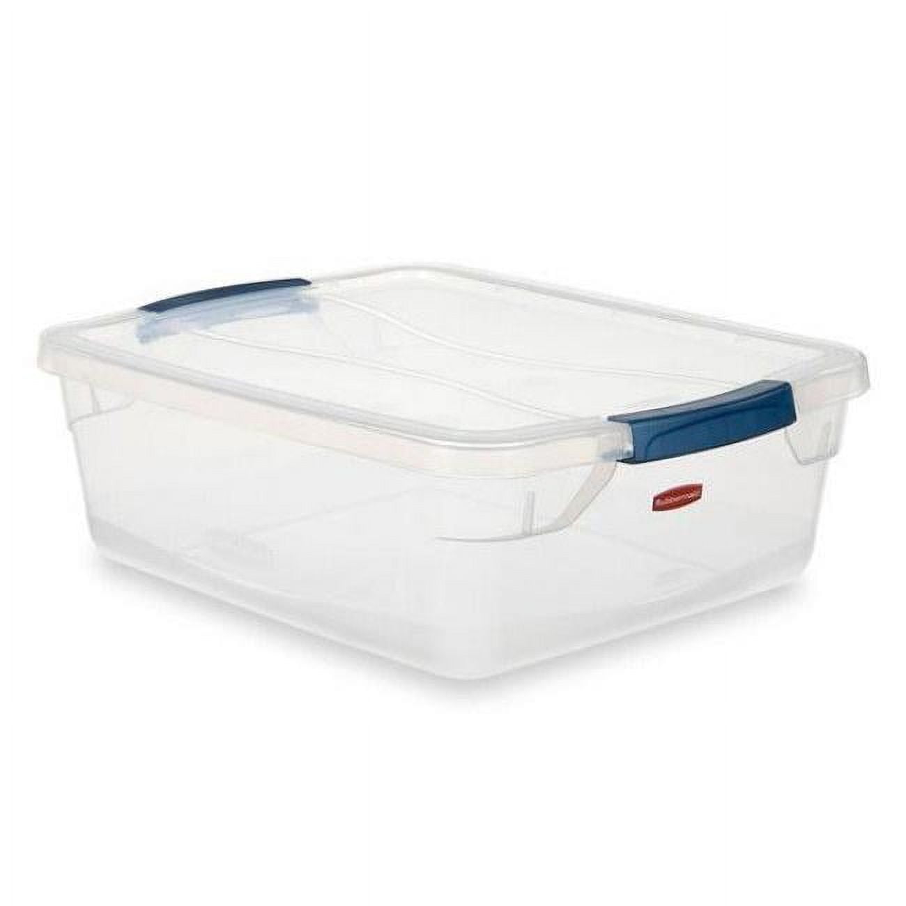 Rubbermaid RMCC710003 Clever Store Snap-Lid Container - Clear, 4 Count ...