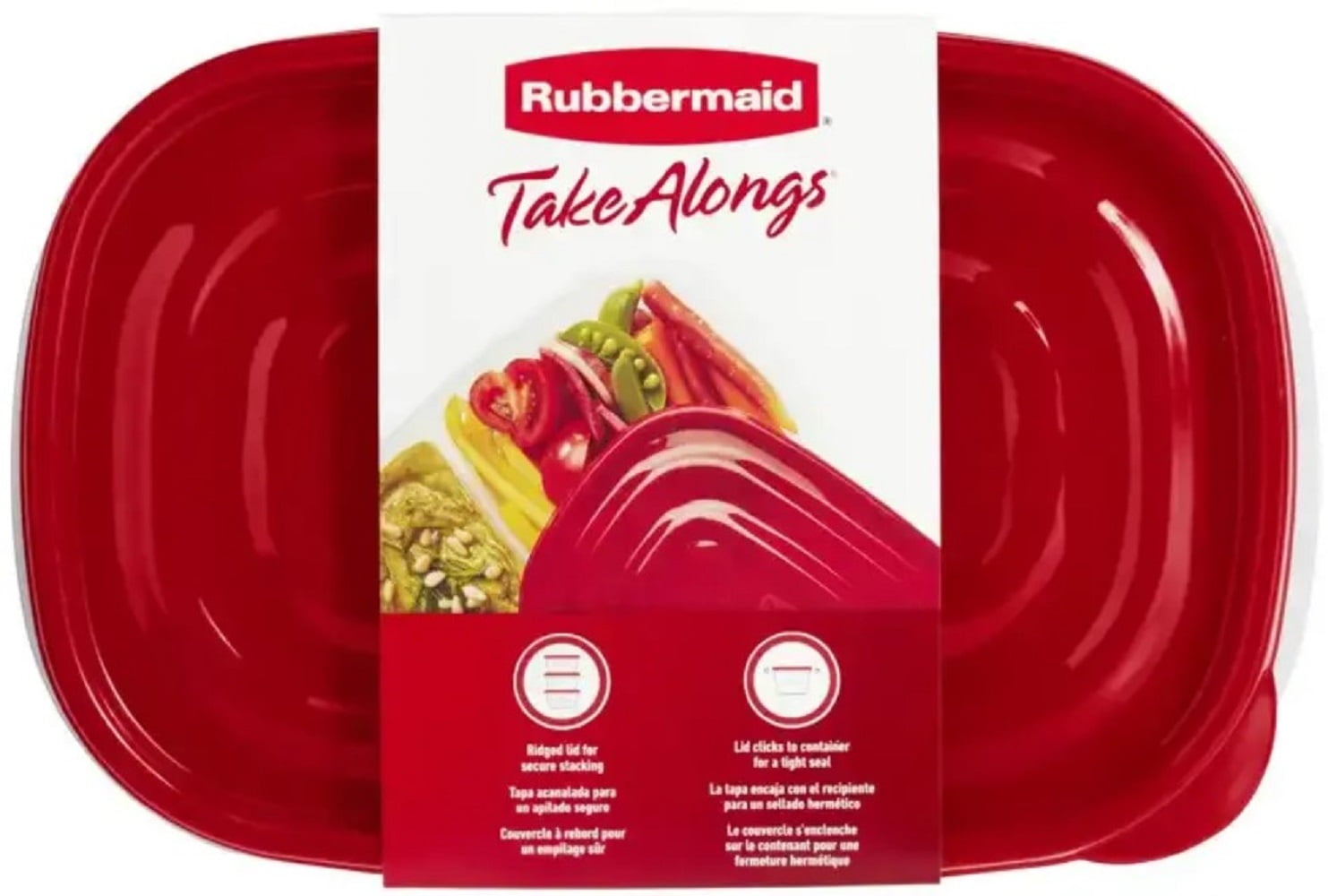 Rubbermaid Red Food Storage Container (2 Count) - Walmart.com