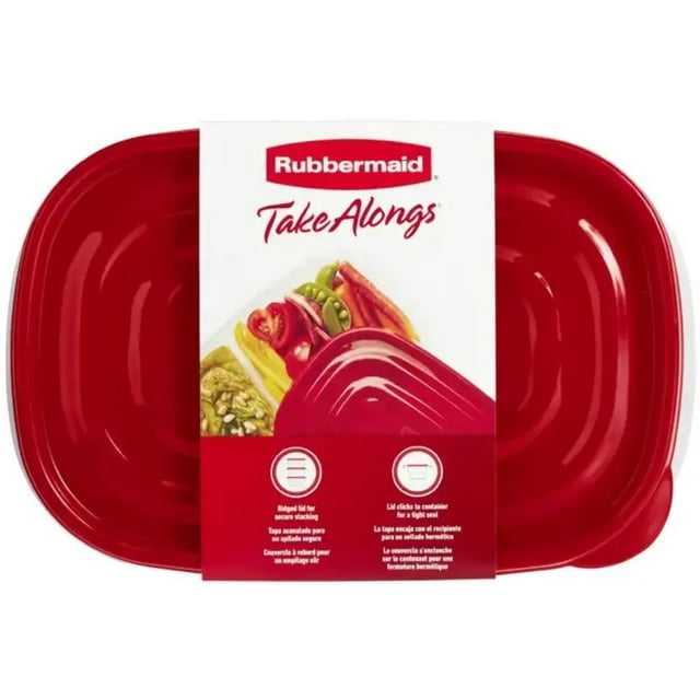 Rubbermaid Red Food Storage Container (2 Count) - Walmart.com