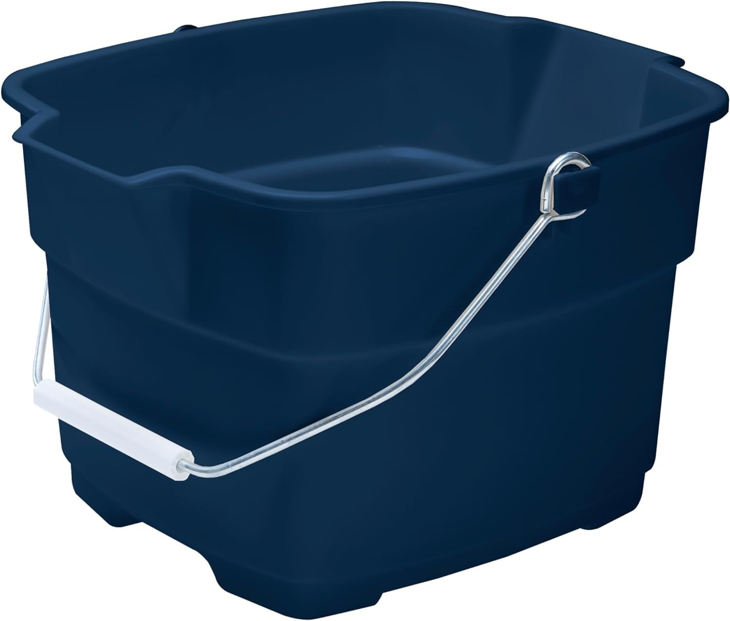 Rubbermaid Roughneck Utility Mop Bucket, 15-Quart, Rectangular, Blue ...