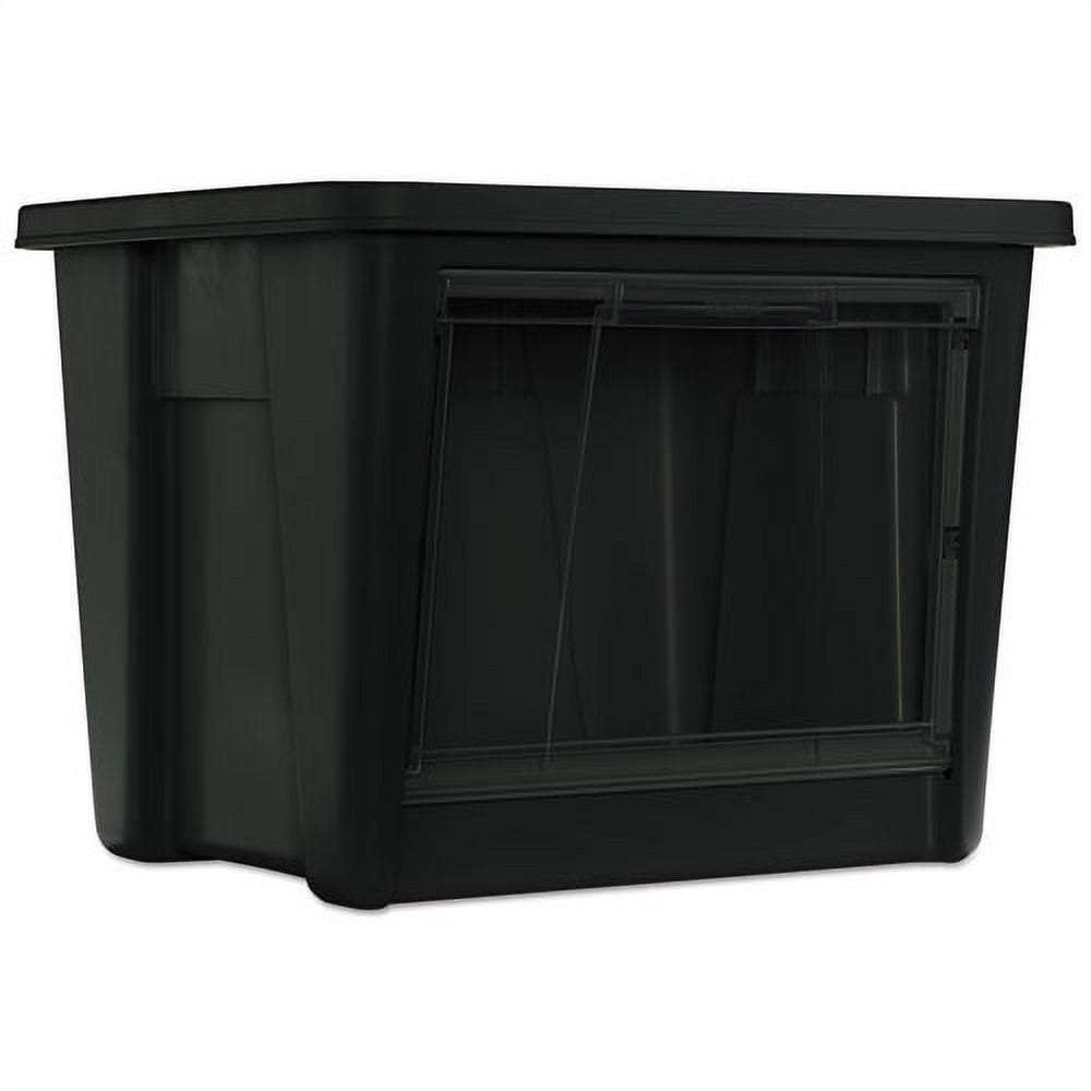 Rubbermaid Roughneck Storage Box 19 1/2 x 17 1/2 x 15 1/8 Black/Clear ...