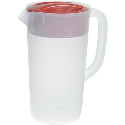 Rubbermaid Simply Pour Pitcher 2QT RED LID, Each - Walmart.com
