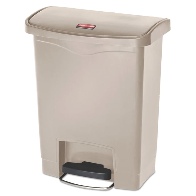 Rubbermaid Slim Jim Resin Step-on Container, Front Step Style, 8 Gal ...